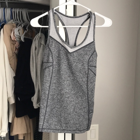 Zella | Tops | Zella Gray Workout Top Worn Twice | Poshmark